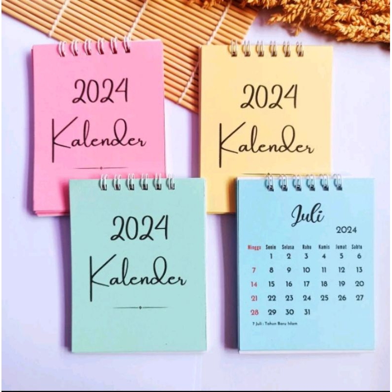 Jual Kalender Meja 2025/2024 Estetik Uk.A6 ( 10,5 cm X 14,8 cm ...