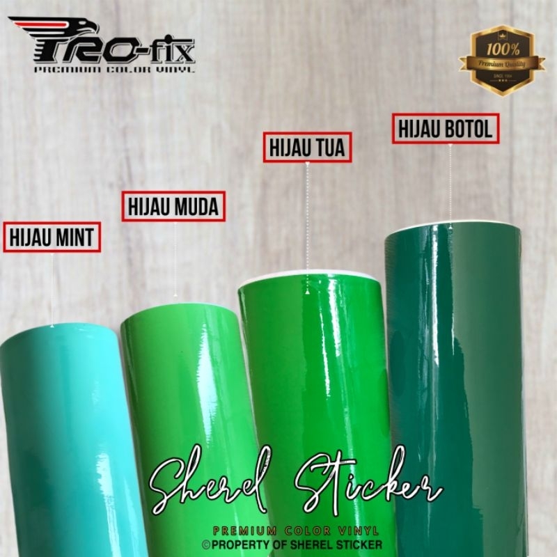 Jual skotlet hijau glosssy sticker skotlet profix premium color vinyl (P 50cm x L 45cm) | Shopee ...