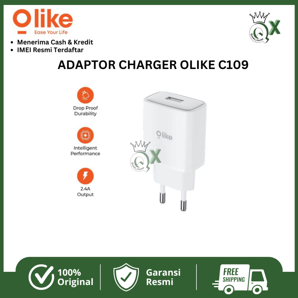 Jual ADAPTOR CHARGER OLIKE C109 2.4A TURBO CHARGING | Shopee Indonesia