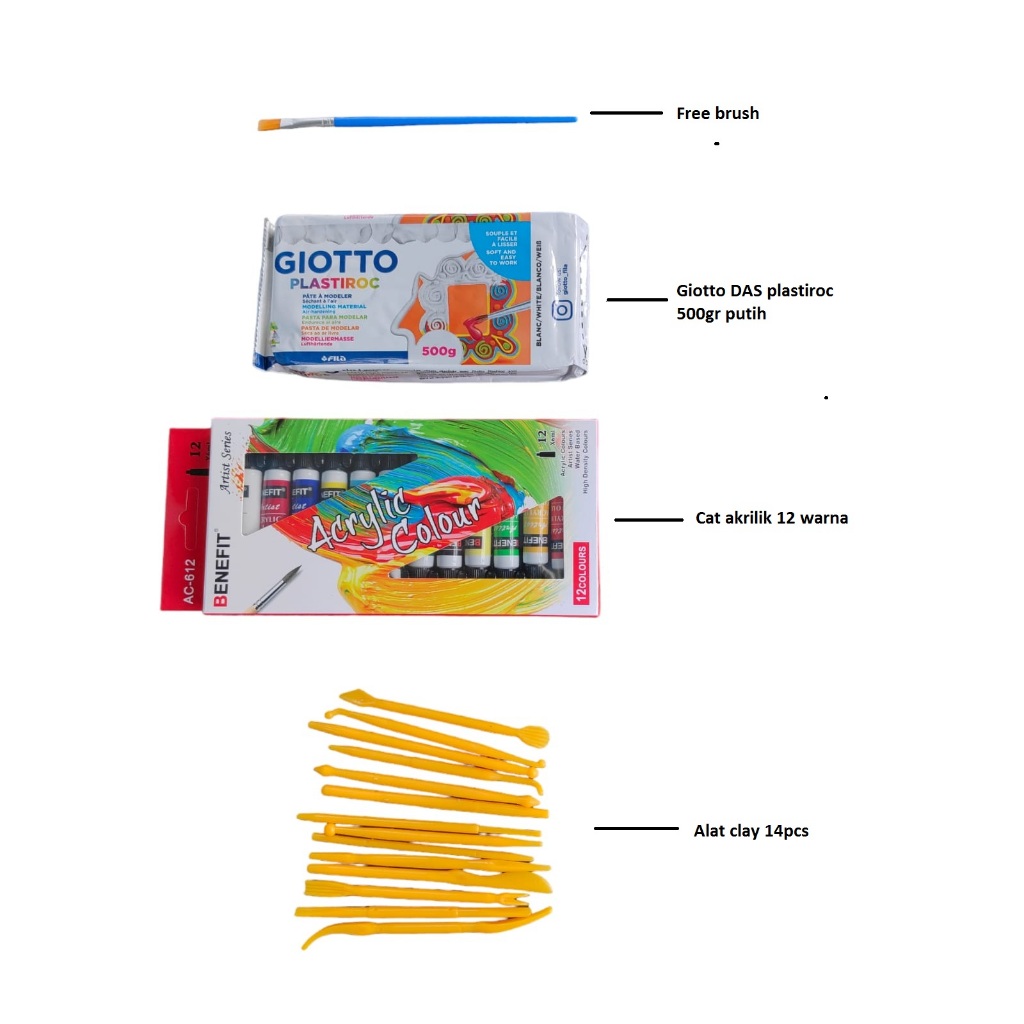 Jual DIY BEGINNER clay kit / paket DIY clay anak | Shopee Indonesia