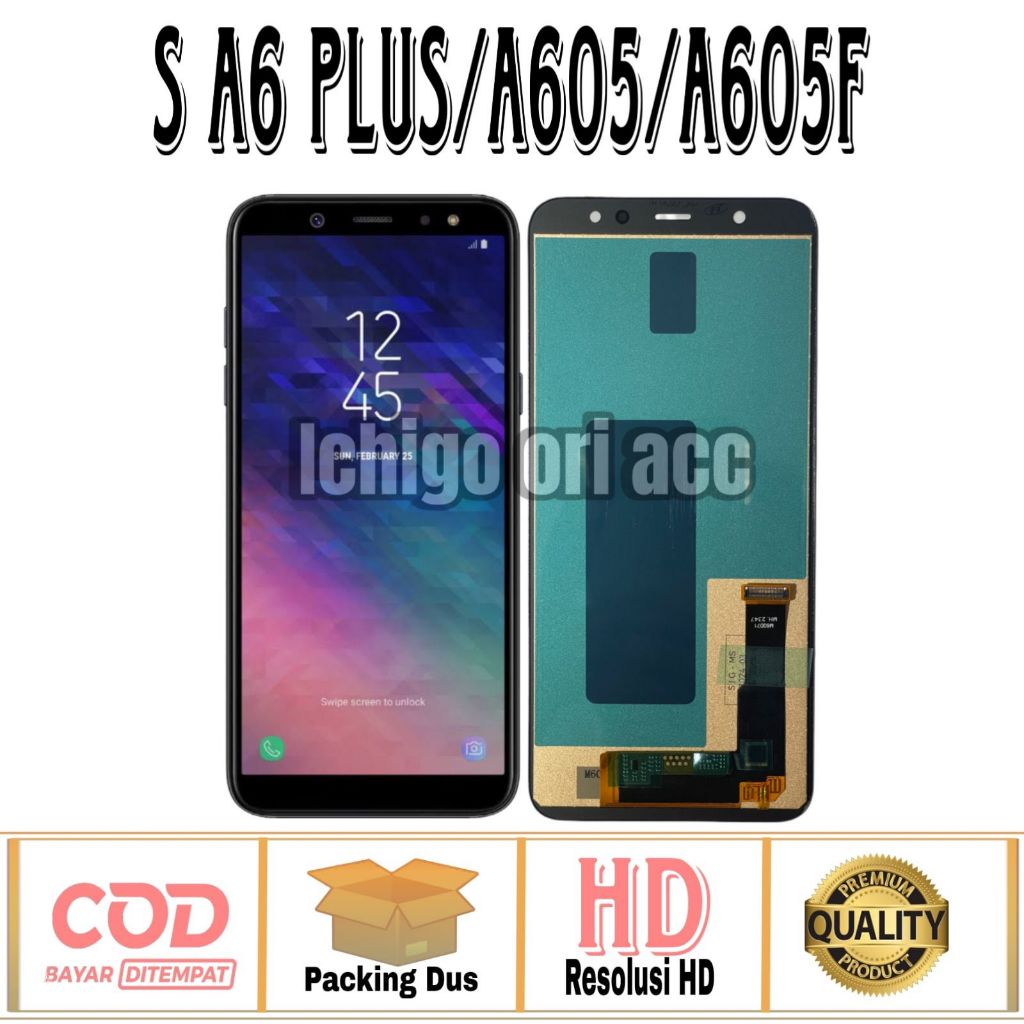 Jual LCD TOUCHSCREEN SAMSUNG GALAXY A6 PLUS 2018 A605 INCELL FULLSET ...