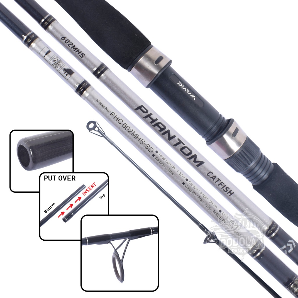 Jual Joran Daiwa Phantom Catfish Pilih Ukuran | Casting Rod Dodoaln ...