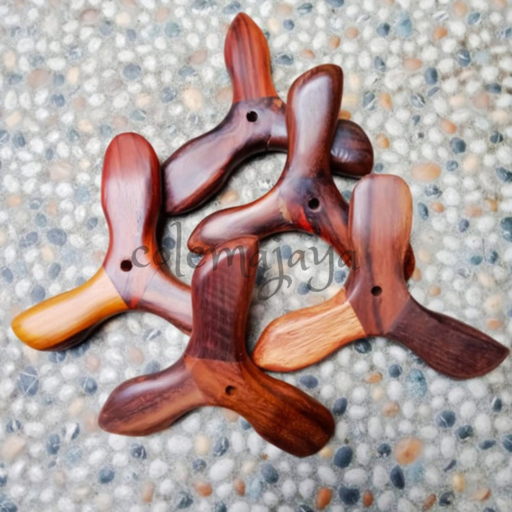 Jual segitiga kayu refleksi terapi||untuk Telapak Kaki Tangan punggung ...