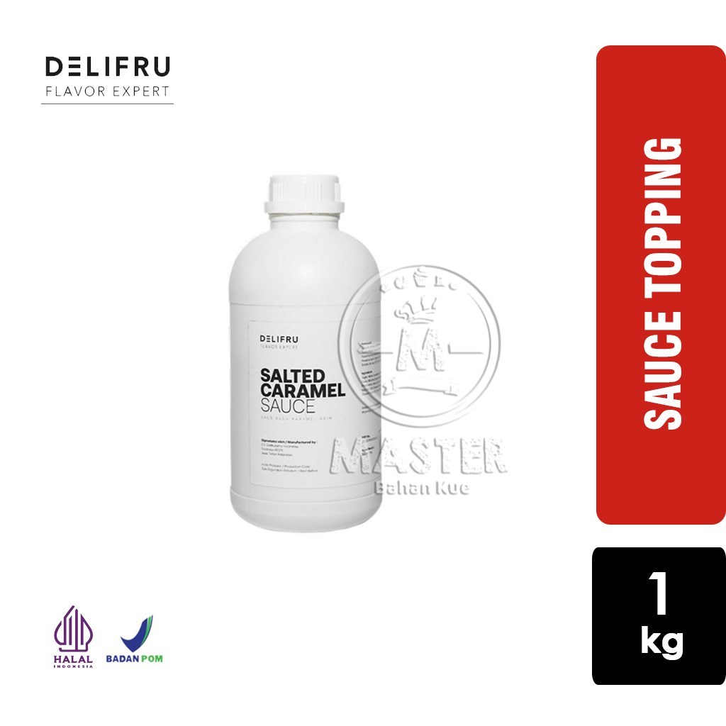 Jual Saus Salted Caramel Delifru Sauce Topping Karamel Asin [botol 1 Kg