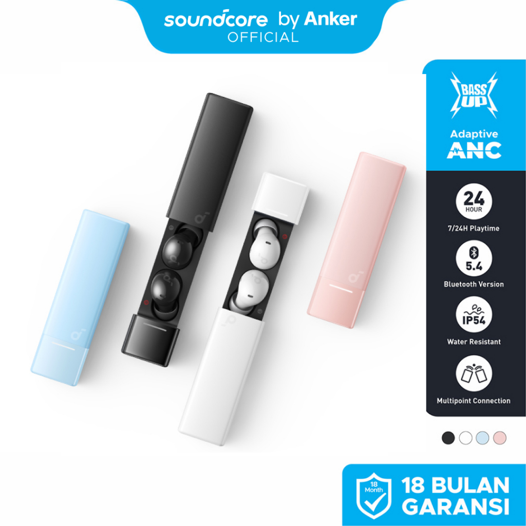 Jual (NEW LAUNCH) Soundcore Anker A30i NC Earbuds Adaptive Noise ...