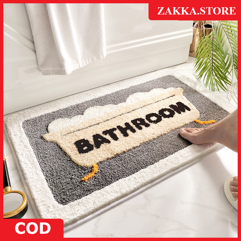 Jual Zakka Store Keset Kamar bulu lembut Aestetik 40x60 keset ruang ...