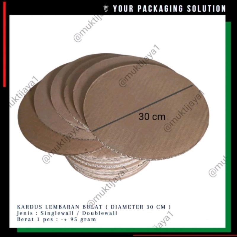 Jual 0ALAS KUE DIAMETER 30cm • KARDUS KARTON LEMBARAN BENTUK LINGKARAN ...