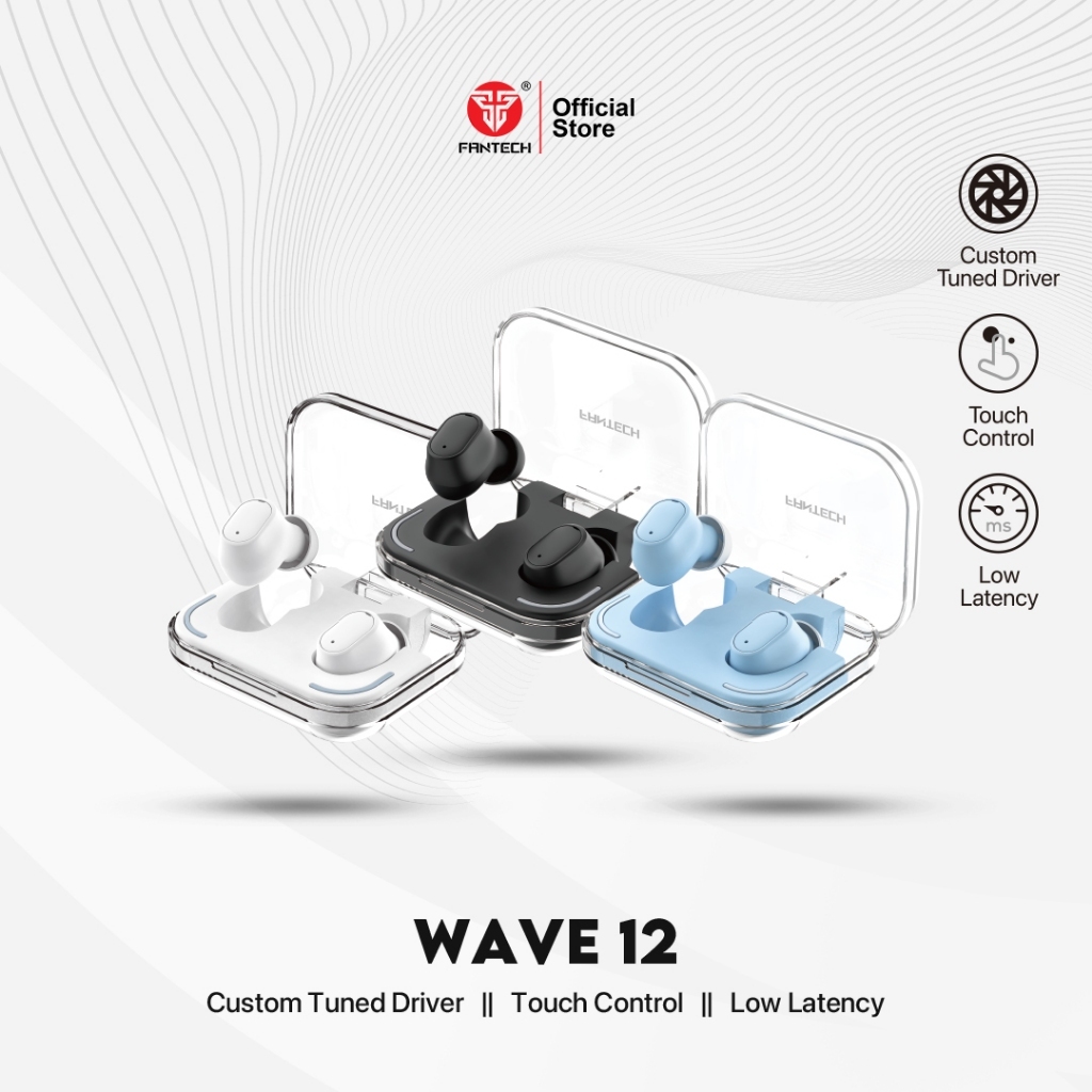 Jual Fantech TW12 WAVE 12 TWS Bluetooth 5.3 Earphone Wireless | Shopee ...