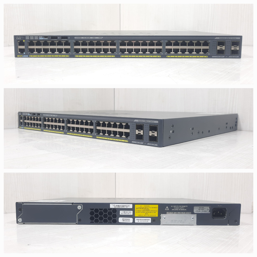 Jual Switch Cisco Catalyst 2960-X Series LAN BASE 1G Uplink PoE+ 740W ...