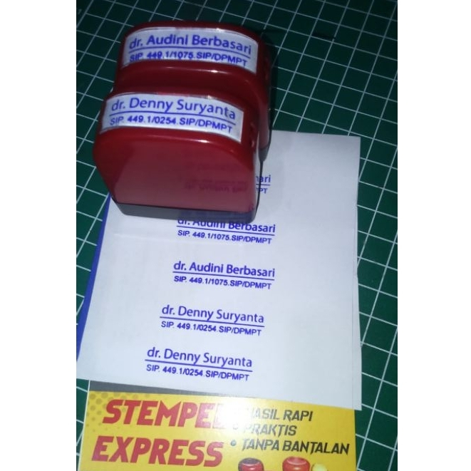 Jual STEMPEL NAMA DOKTER/KARYAWAN/GURU/DLL BENTUK GANTUNGAN KUNCI ...