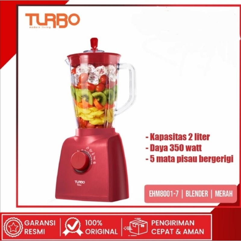 Jual Blender Turbo Heavy duty ehm 8001/jar plastik 2 liter 350 watt | Shopee Indonesia