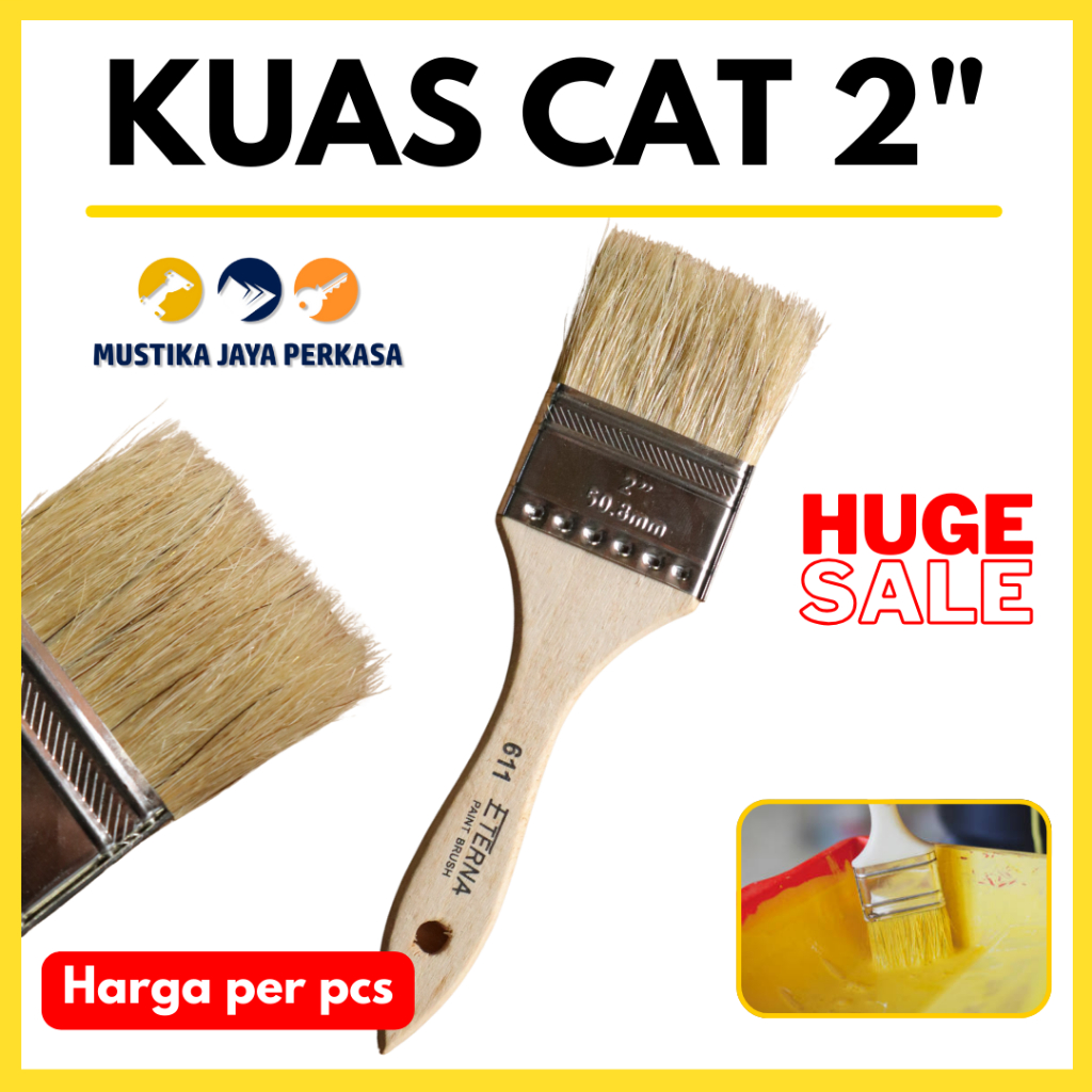 Jual Kuas Cat Tembok Dinding Rumah Bangunan Merk Eterna Murah | Shopee ...