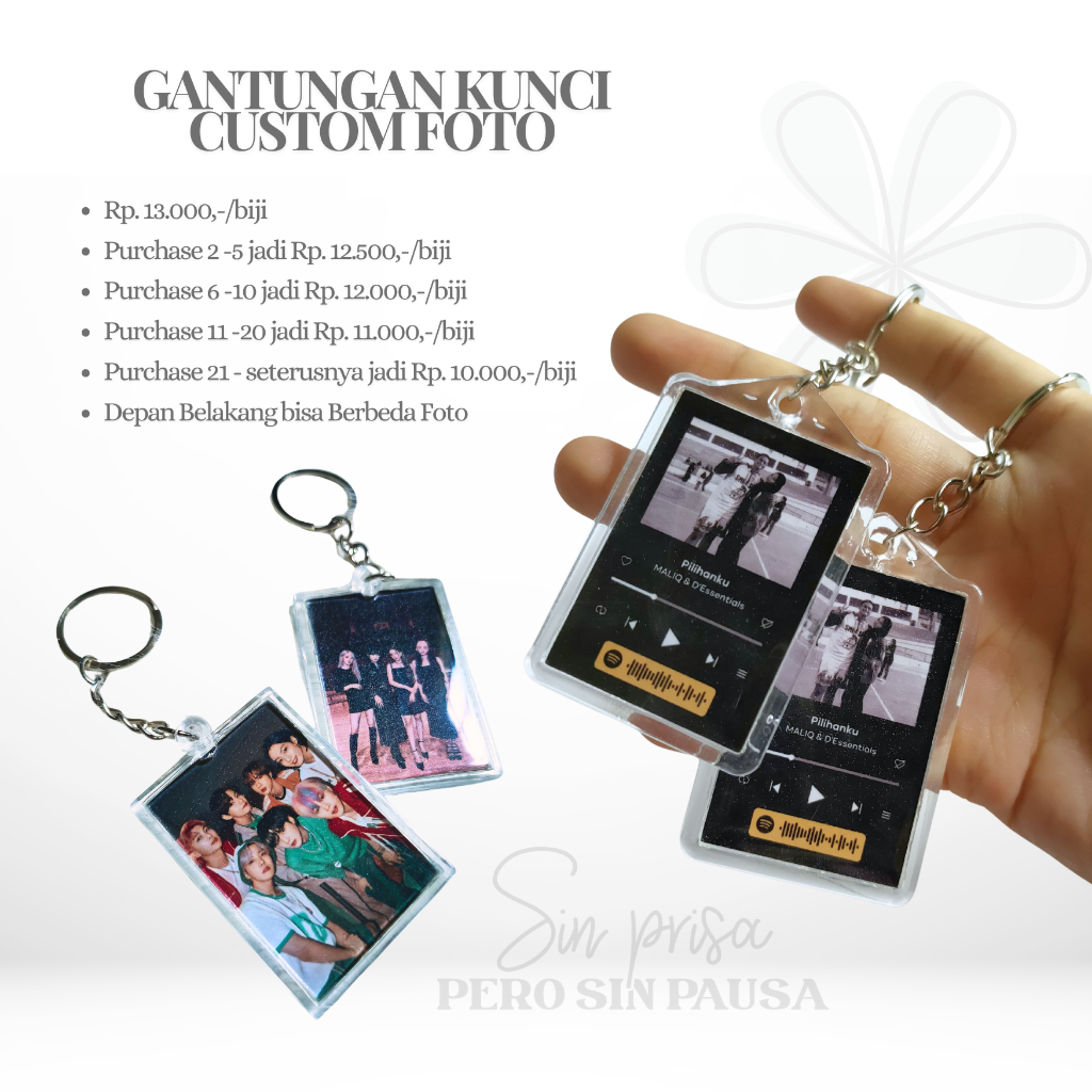 Jual Gratis 1 Ganci minimal beli 10 !! Ganci Akrilik Custom Foto ...