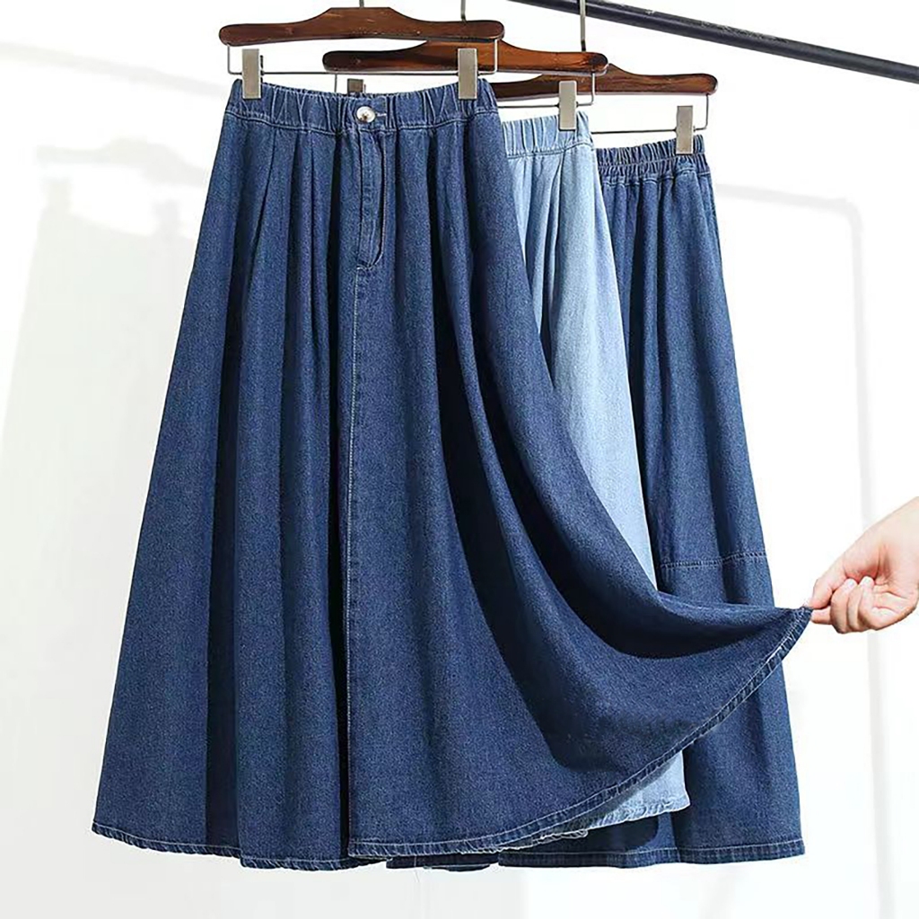 Jual 【boll.id】ROK JEANS BIGSIZE JUMBO S-6XL rok jeans korean style ...
