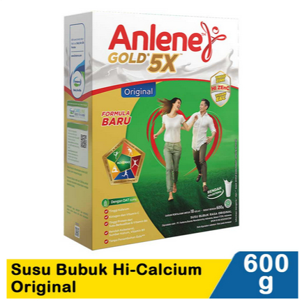 Jual Anlene Gold Plus 5 X Hi-Calcium Original 600 Gram | Shopee Indonesia
