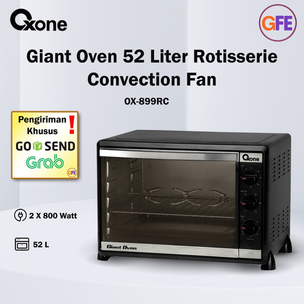 Jual Oxone Giant Oven Besar 52 Liter 1600 Watt OX-899RC (khusus Gojek ...