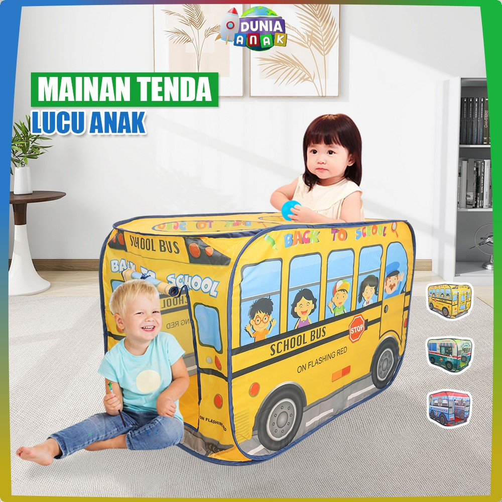 Jual Mainan Tenda Bentuk Bus Kendaraan Lucu Anak / Playhouse Rumah ...