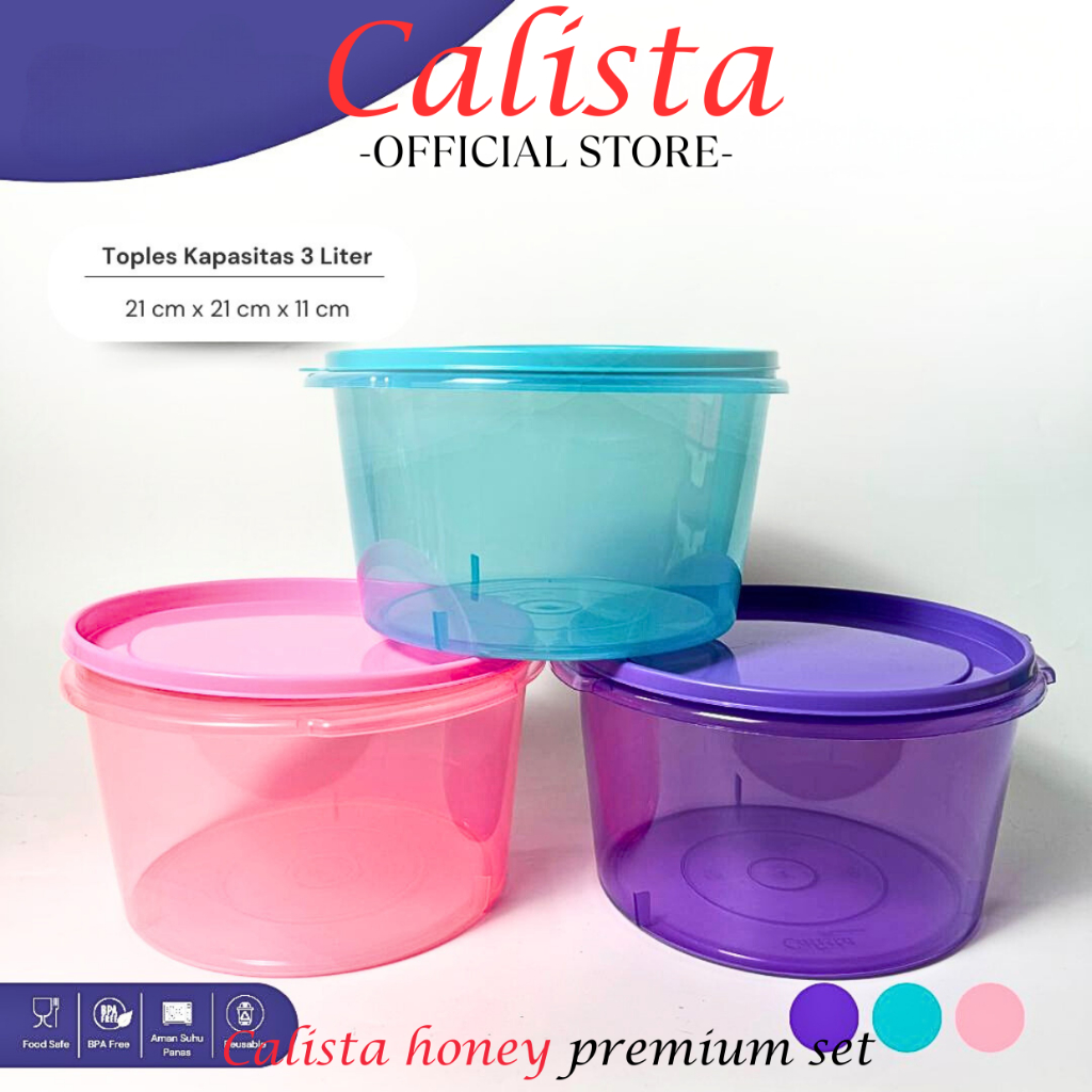 Jual [ CALISTA ] TOPLES CALISTA HONEY PREMIUM JUMBO 3L TOPLES KUE ...