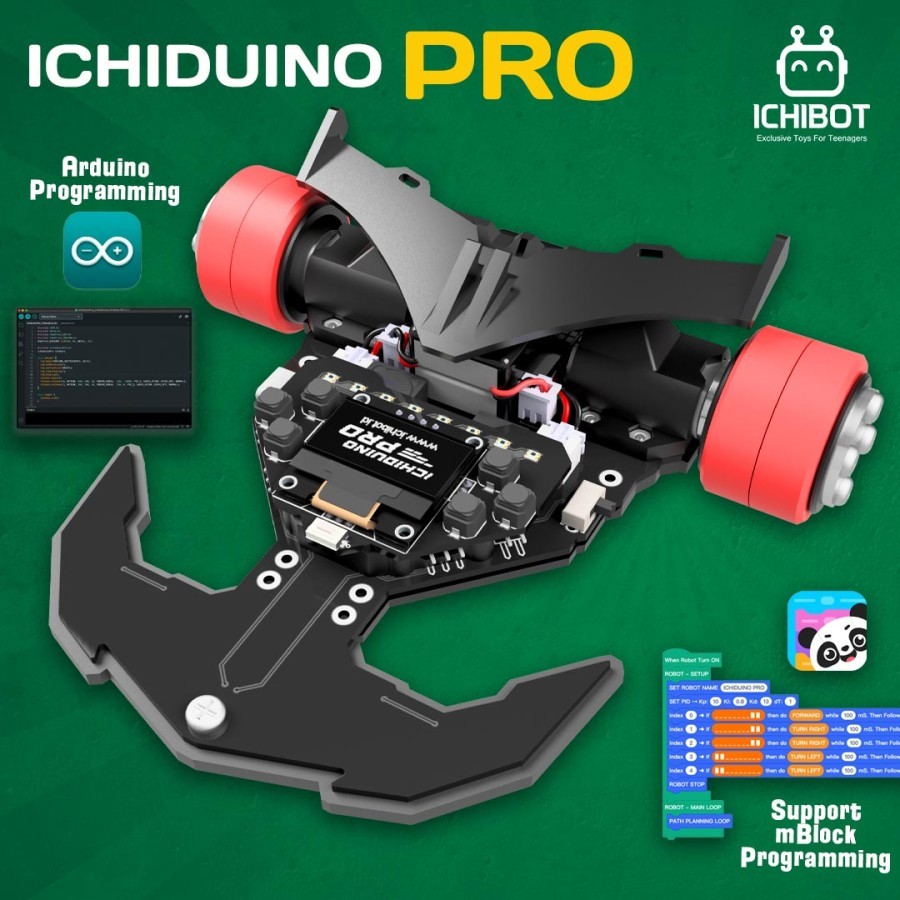 Jual Ichiduino Pro Line Follower Tracer Program PC Laptop mBlock Fast ...