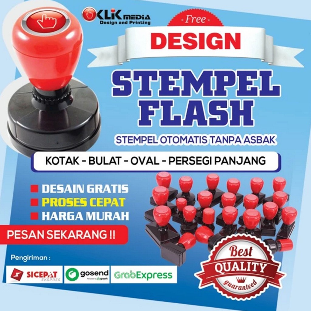Jual STEMPEL OTOMATIS | STEMPEL FLASH | STEMPEL MURAH | Shopee Indonesia