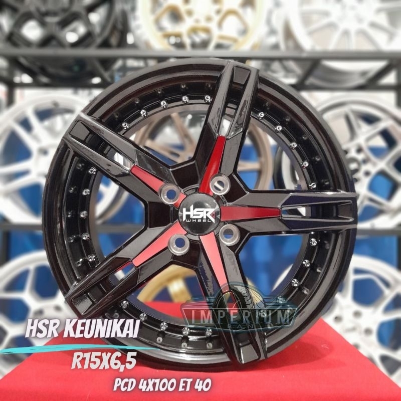 Jual Velg Mobil Murah Hsr Keunikai Ring 15 Pcd 4x100 Brio Mirage Karimun Yaris Vios Baleno Dll ...