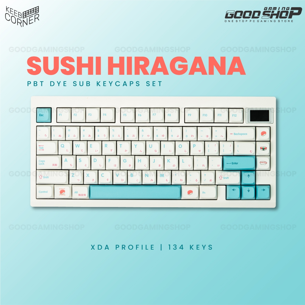 Jual KC Sushi Hiragana XDA Profile 134 Keys- Keycap Set | Shopee Indonesia