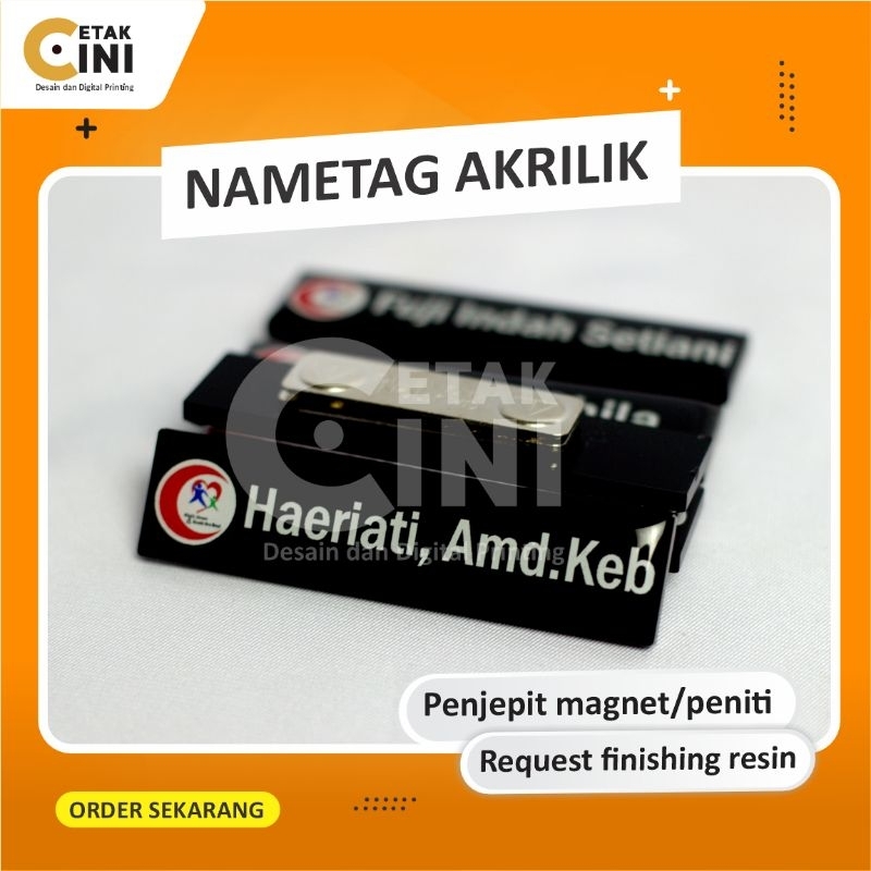 Jual Name Tag Akrilik Custom | Shopee Indonesia