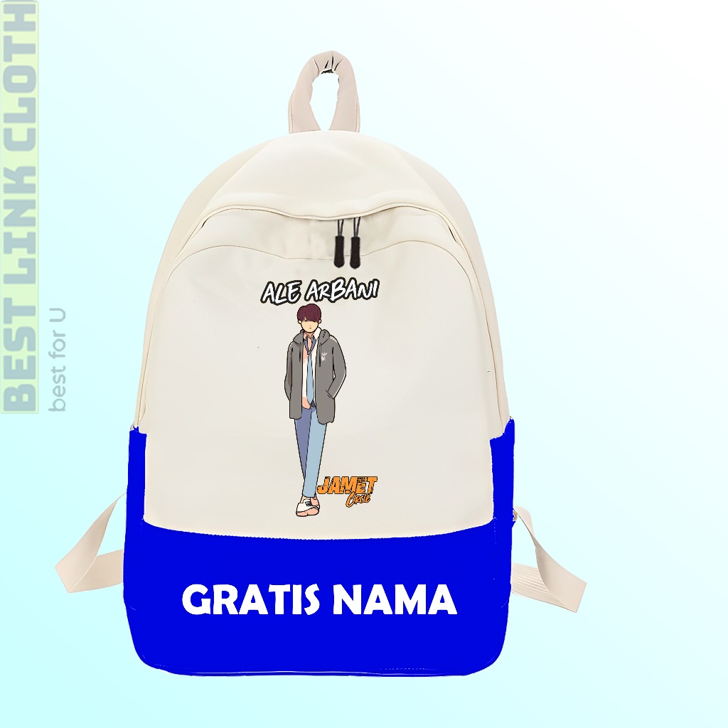 Jual Tas Ransel Anak Sekolah Jamet Circle Ale Arbani Gratis Tambah Nama ...