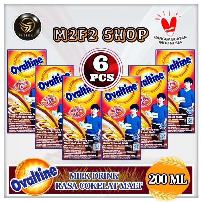 Jual Ovaltine Milk Kotak UHT Chocolate Malt | Susu Cokelat Malt - 200 ml (Kemasan 6 Pcs ...