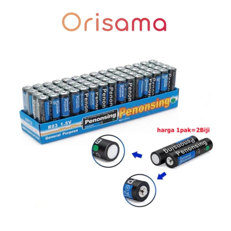Jual [1pak]Battery AA / AAA Batere A3 A2 Batre Kecil Sedang | Shopee ...