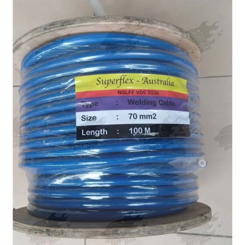 Jual KABEL LAS SUPERFLEX 70MM BIRU / WELDING CABLE SUPERFLEX 70MM BLUE ...