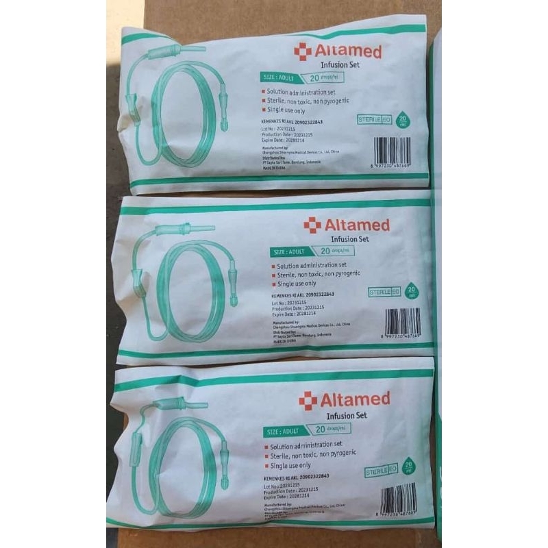 Jual infuset altamed/infusion set altamed | Shopee Indonesia