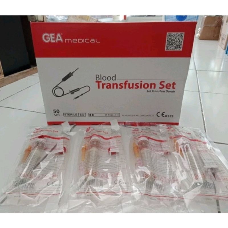 Jual BLOOD TRANSFUSION SET GEA / blood set gea | Shopee Indonesia