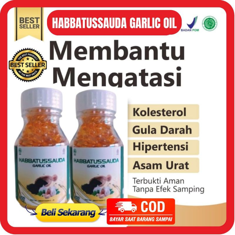 Jual [𝗔𝗚𝗘𝗡 𝗥𝗘𝗦𝗠𝗜] 𝗛𝗔𝗕𝗕𝗔𝗧𝗨𝗦𝗦𝗔𝗨𝗗𝗔 𝗚𝗔𝗥𝗟𝗜𝗖 𝗢𝗜𝗟 200 KAPSUL - Habbatusauda ...