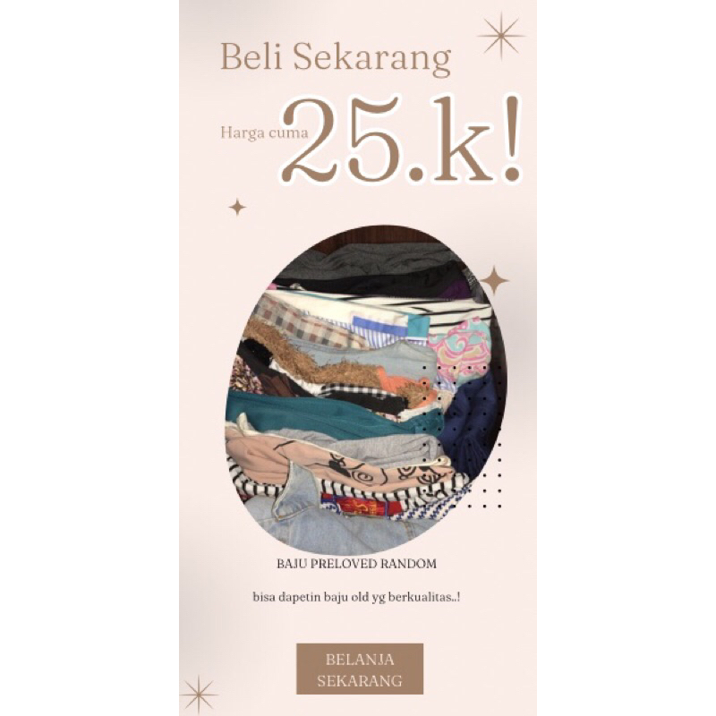 Jual baju preloved random.bagus dan berkualitas,bisa di pakai untuk sehari-hari "PERHATIAN ...