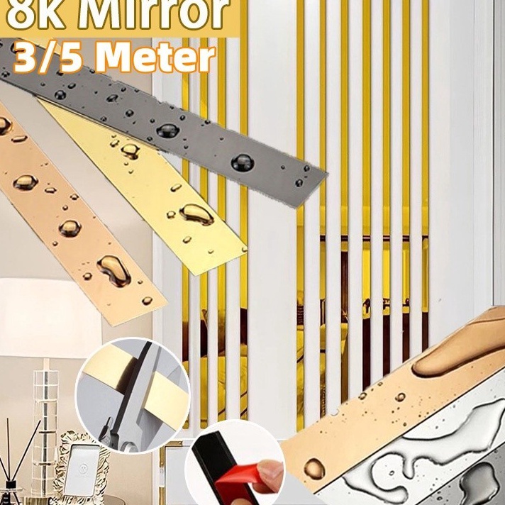 Jual COD NEWPRODUCT 35 Meter List Plat Strip MirrorList dindingStrip ...