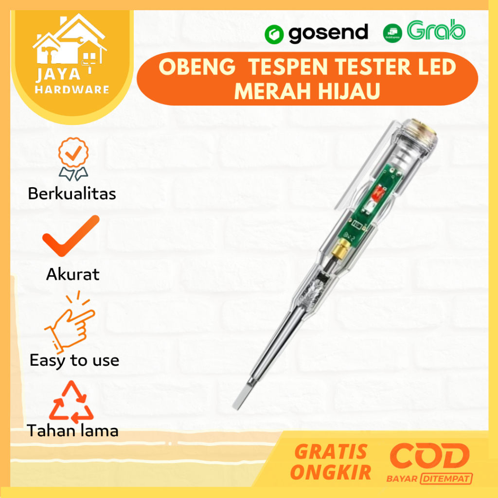 Jual Obeng Tespen Listrik Test Tester Dual Led Minus Tes pen Kabel ...