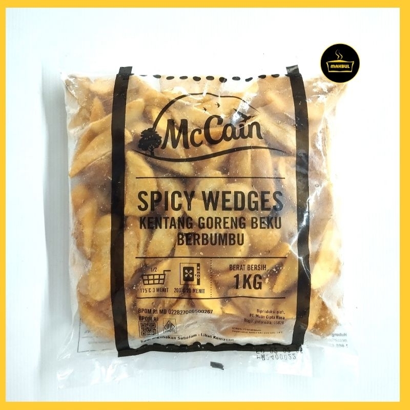 Jual Mc Cain Spicy Wedges Kentang Berbumbu 1kg | Shopee Indonesia