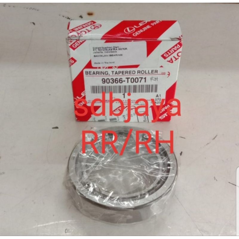Jual laher lahar bearing gardan belakang kanan RH Fortuner vrz / hilux ...