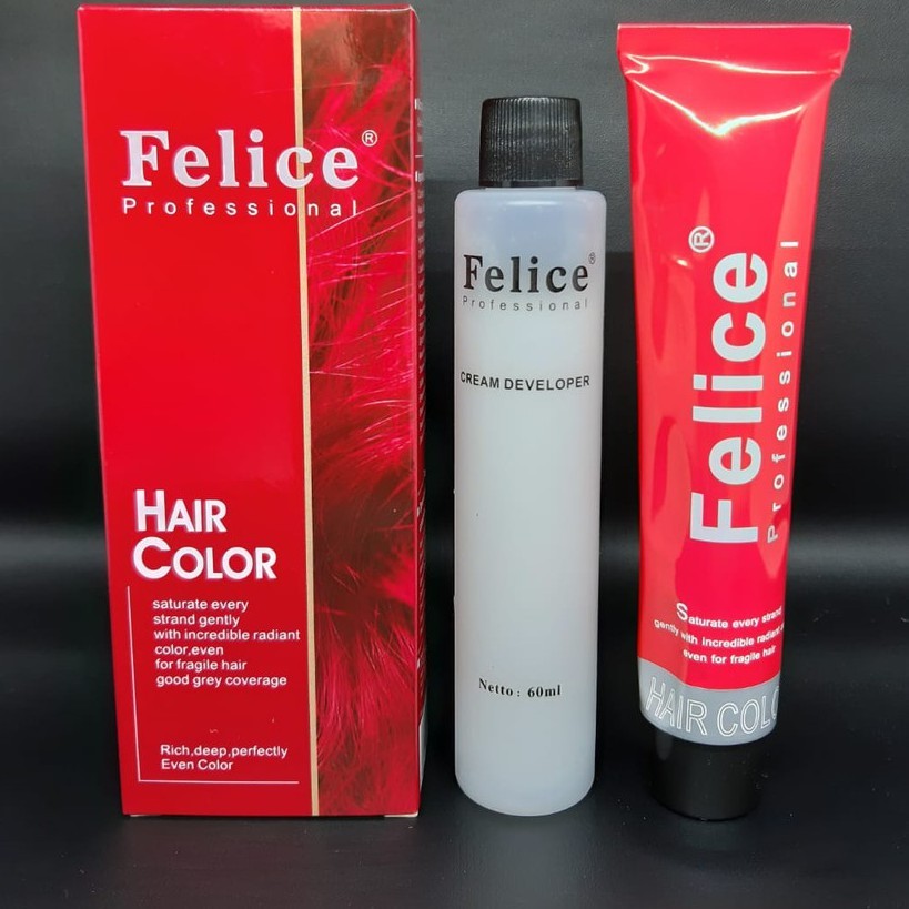 Jual FELICE Semir Semer Cat Rambut Professional Hair Color Cat Rambut ...