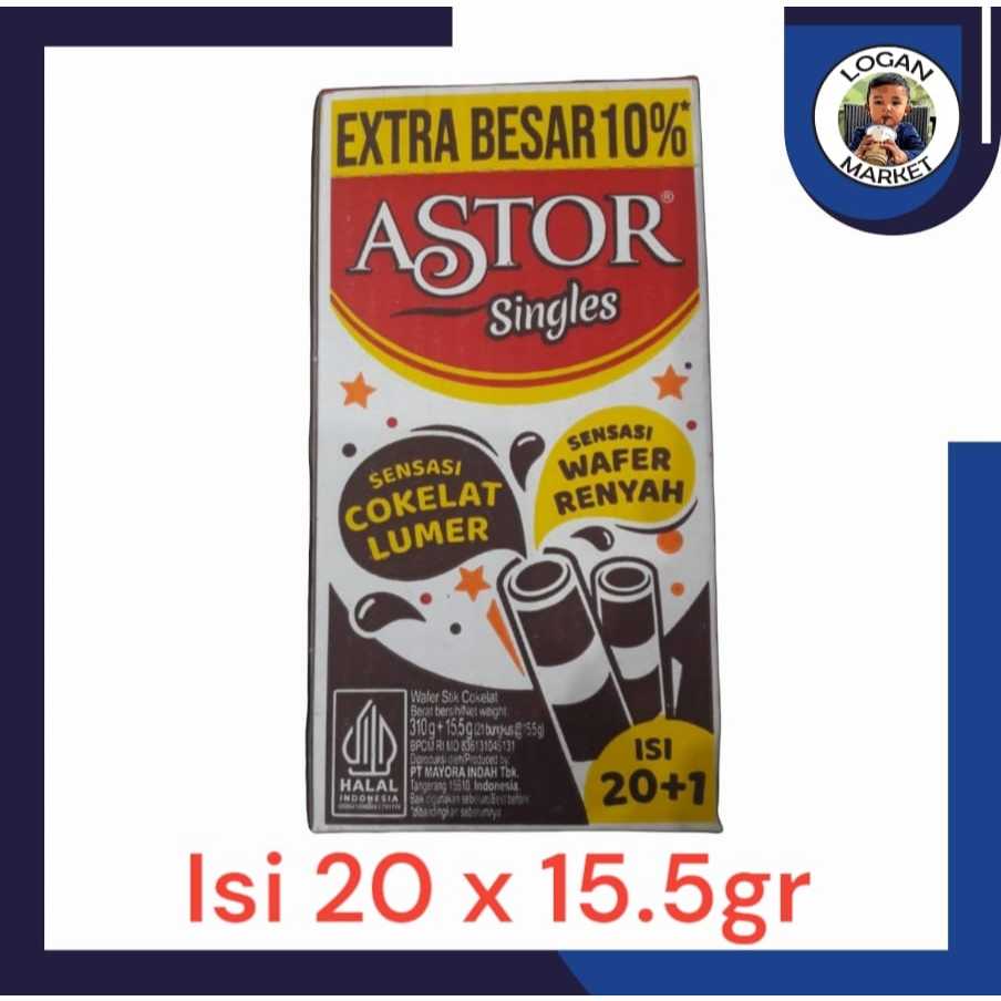 Jual Astor Wafer Stick Singles Single Isi 20 Pcs 20Pcs | Shopee Indonesia