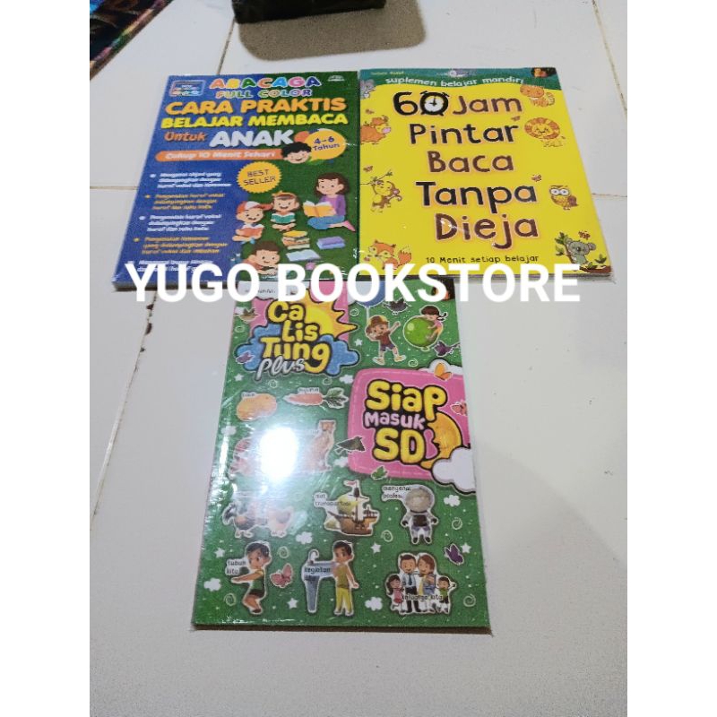 Jual PAKET 3 BUKU 60 JAM PINTAR BACA TANPA DIEJA - ABACAGA FULL COLOUR ...