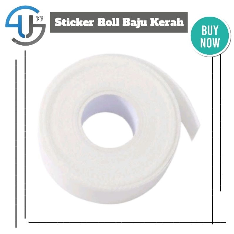 Jual US220 Stiker Baju / Stiker Tempel Kerah / Plester Kain Stiker Roll ...