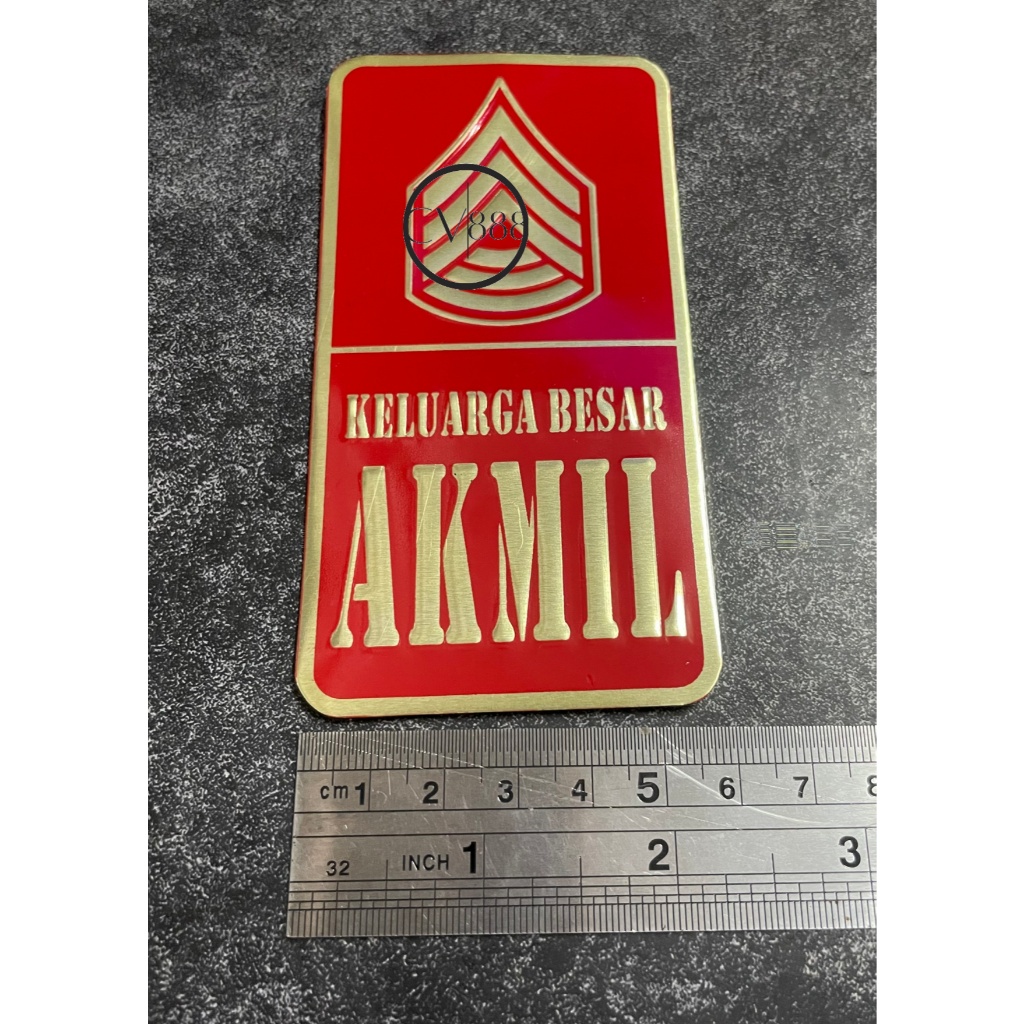 Jual Stiker Plat Akmil (B) - Stiker Plat - Stiker Plat Mobil Akademi ...