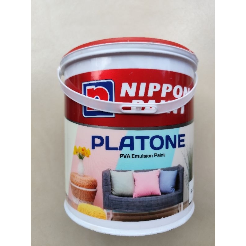 Jual Nippon Paint - Cat Air Tembok PLATONE PVA 4,5kg BS9102 WHITE/PUTIH ...