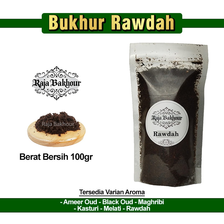 Jual Buhur Rawdah 100gr Bukhur Raudhah Arabian | Shopee Indonesia