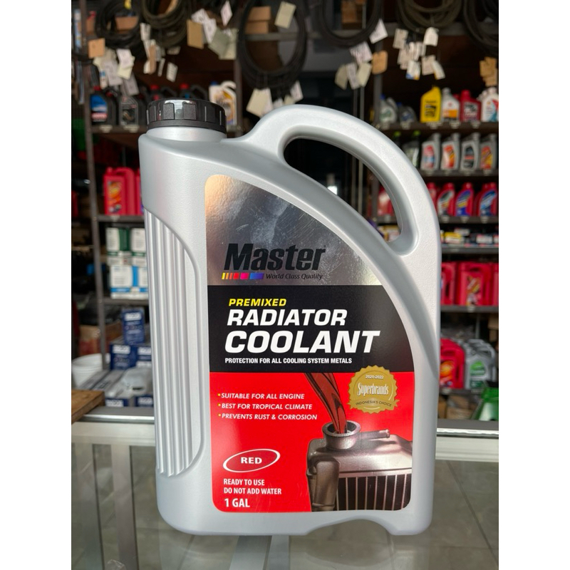 Jual Radiator Coolant Master Silver Premixed 4 Liter | Shopee Indonesia