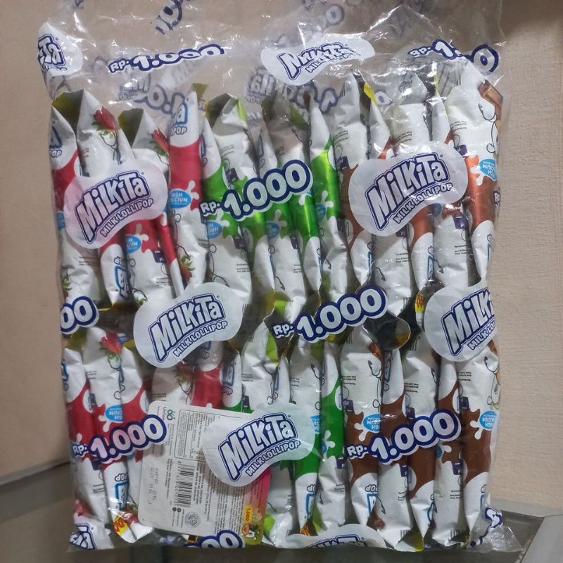 Jual Milkita Lollipop 1 Pack Isi 30pcs @9g Permen Susu Milk Tinggi Kalsium Gula Gula Rasa ...