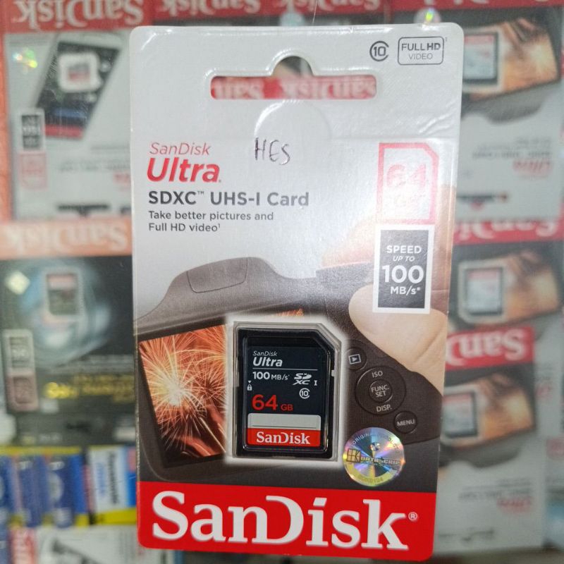 Jual MEMORI SANDISK ORIGINAL 64GB 100mb/s | Shopee Indonesia
