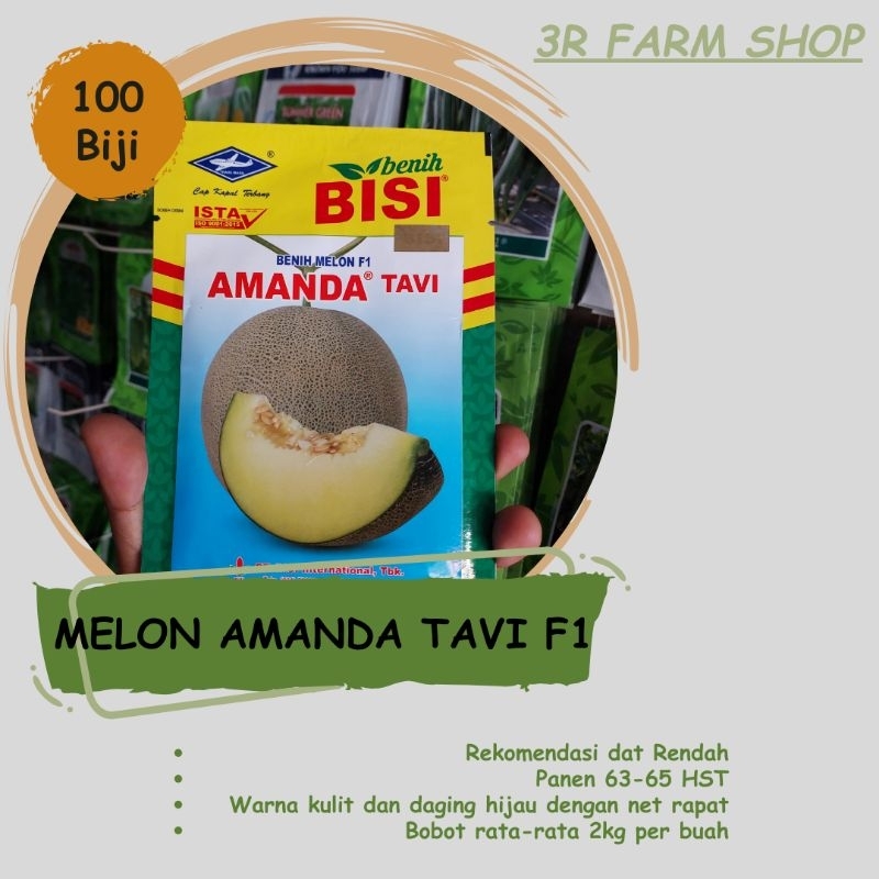 Jual Benih Melon Madu AMANDA TAVI repack 100 biji | Shopee Indonesia